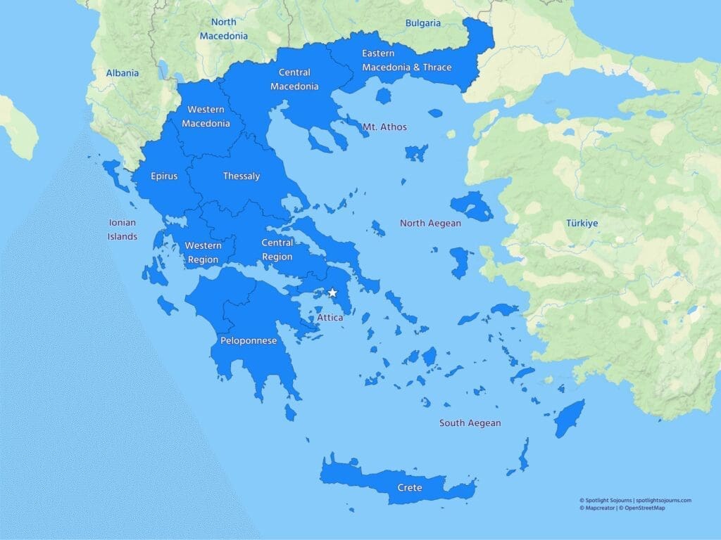 Regions of Greece: Maps and Overview of All Regions in Greece